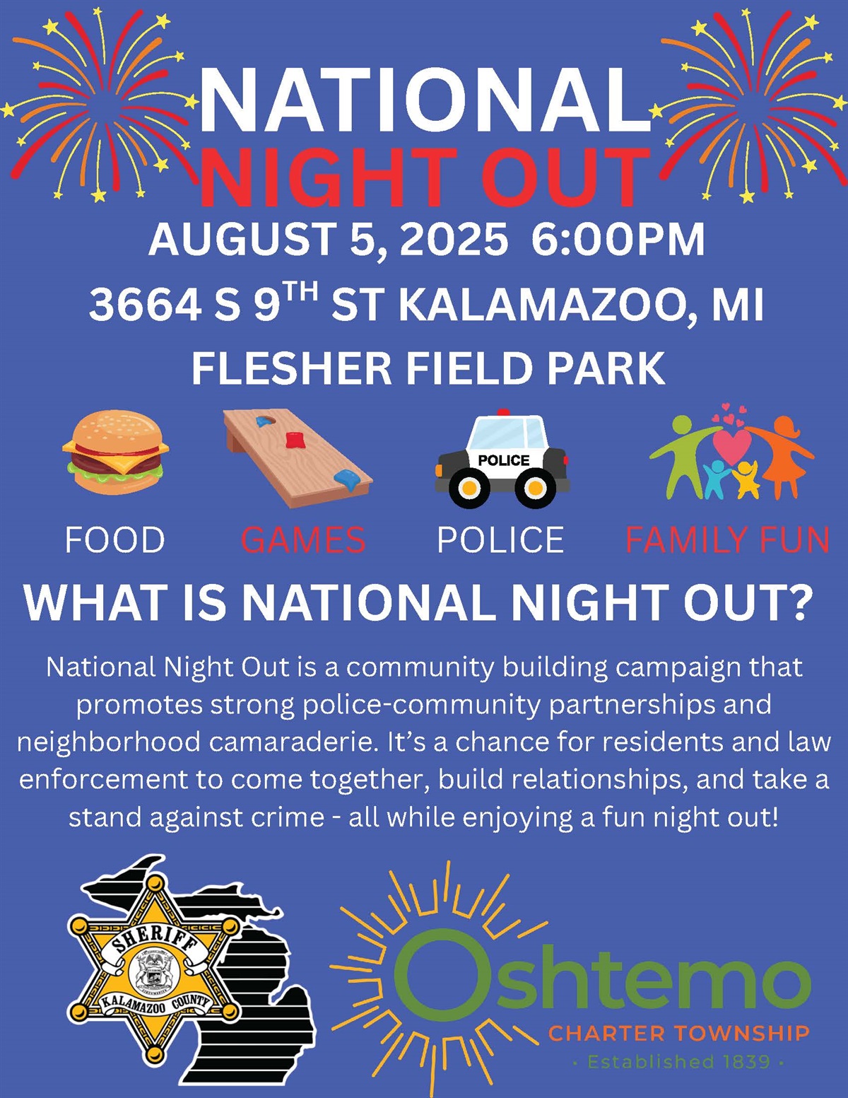 National Night Out 2025 Oshtemo Township